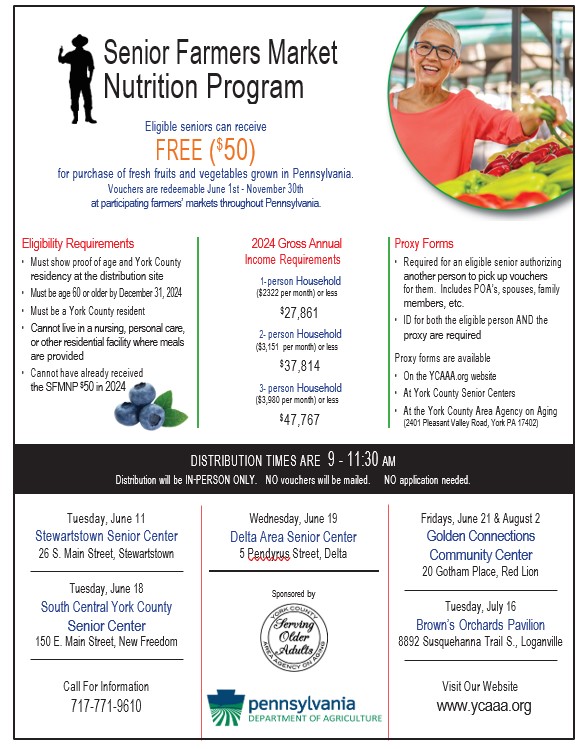 Senior Farmers Market Nutrition Program – Glen Rock Borough