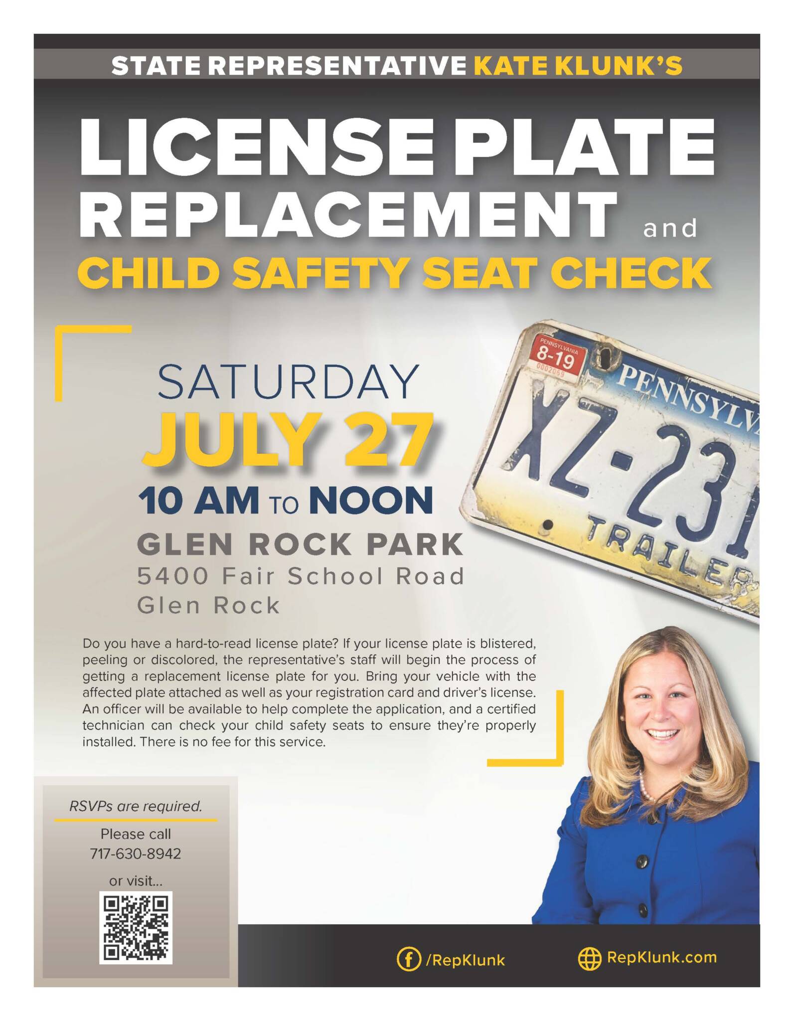 State Representative Kate Klunk Event – Glen Rock Borough